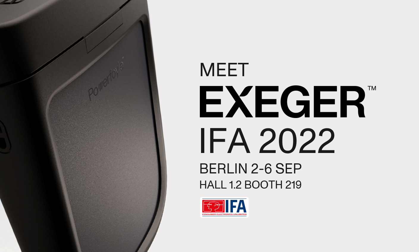 Meet Exeger at IFA Berlin 2022 - Exeger