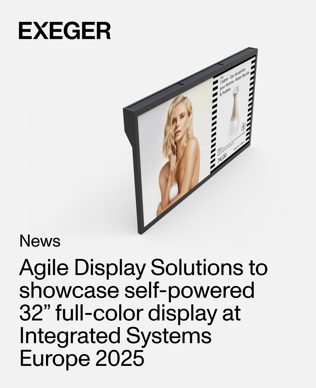Agile Display Solutions to showcase self-powered full-color display at ...