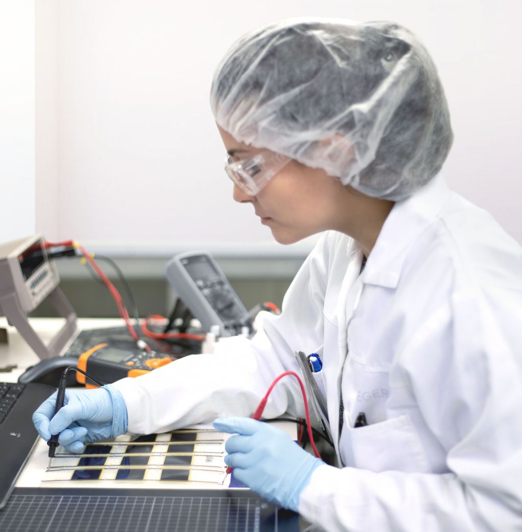 Industrial-Scale Production of Powerfoyle Solar Cells - Exeger