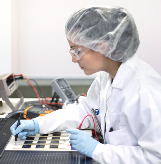 Industrial-Scale Production of Powerfoyle Solar Cells - Exeger